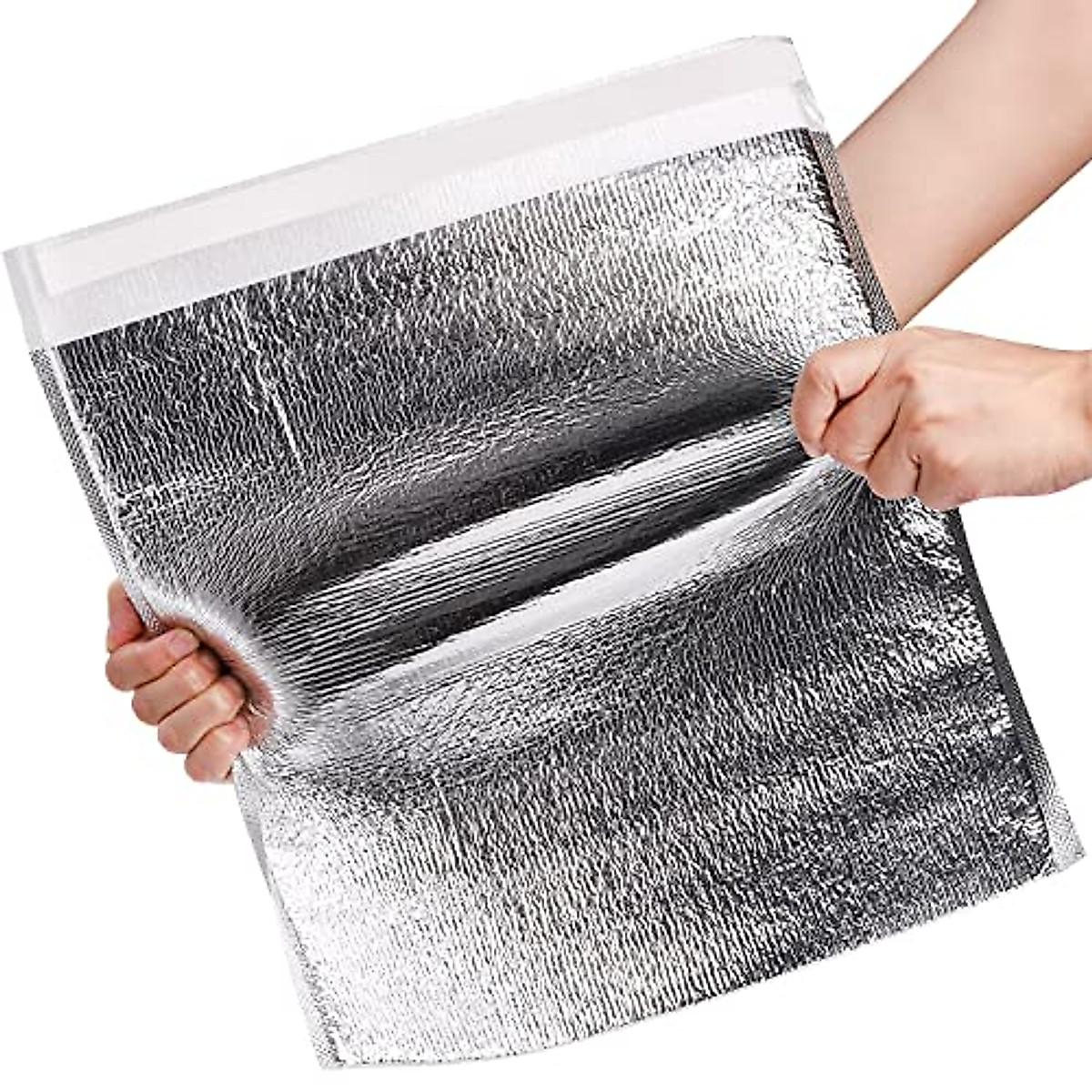 ZEAYEA 30 Pack Reusable Insulation Bags, Thermal Box Liners for Cold and Hot Food, Insulated Shipping Mailers Envelope Bags, Waterproof Insulation Package for Lunch Food Bento Camping Picnic, 3 Size