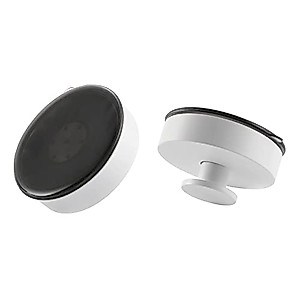 ABTIABGY Powerful Vacuum Suction Cup Hooks Heavy Duty Organizer for Towel, Bathrobe and Loofah - Shower Hooks for Bathroom & Kitchen - Waterproof White (2 Pack)