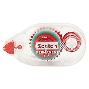 Scotch Double Sided Adhesive Roller.27 Inches x 26 Feet (6061)