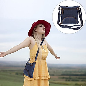 Denim Crossbody Bags for Women, Denim Purses for Women Travel Tote Bags Beach Bag Large Capacity Purse