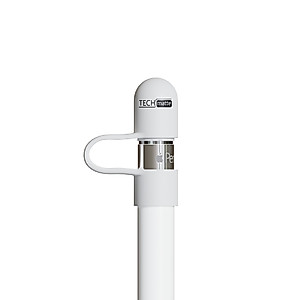 TechMatte Magnetic Replacement Cap and Charging Adapter (Female to Female Connector) Compatible with Apple Pencil 1st Generation (Bundle)