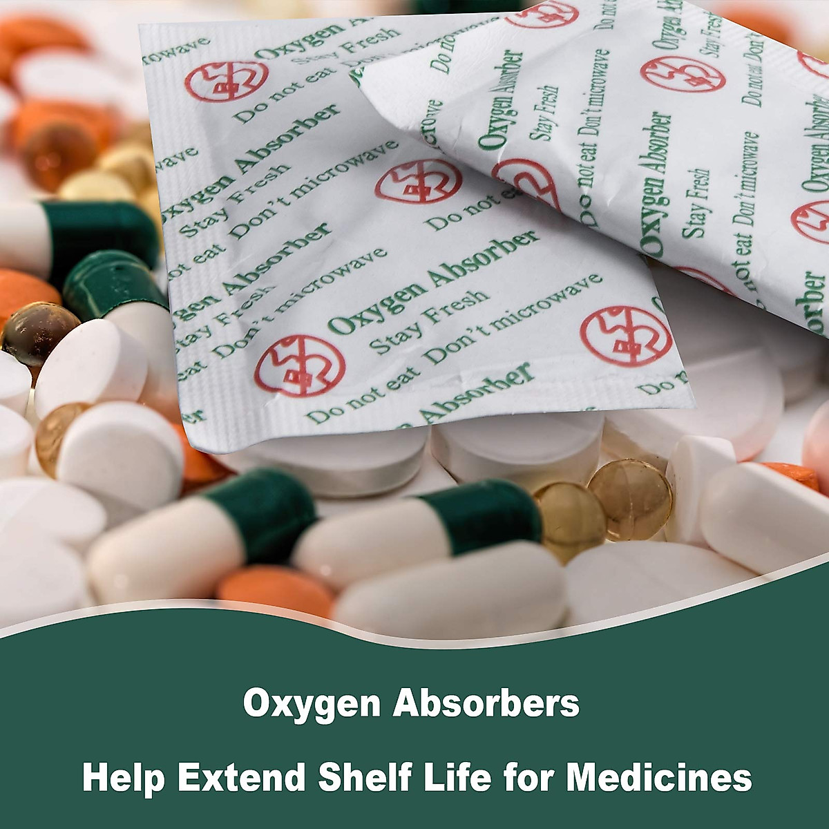 WVacFre 3000cc(30Packets) Oxygen Absorbers Packets for Food,Food Grade Oxygen Absorbers for Food Storage.