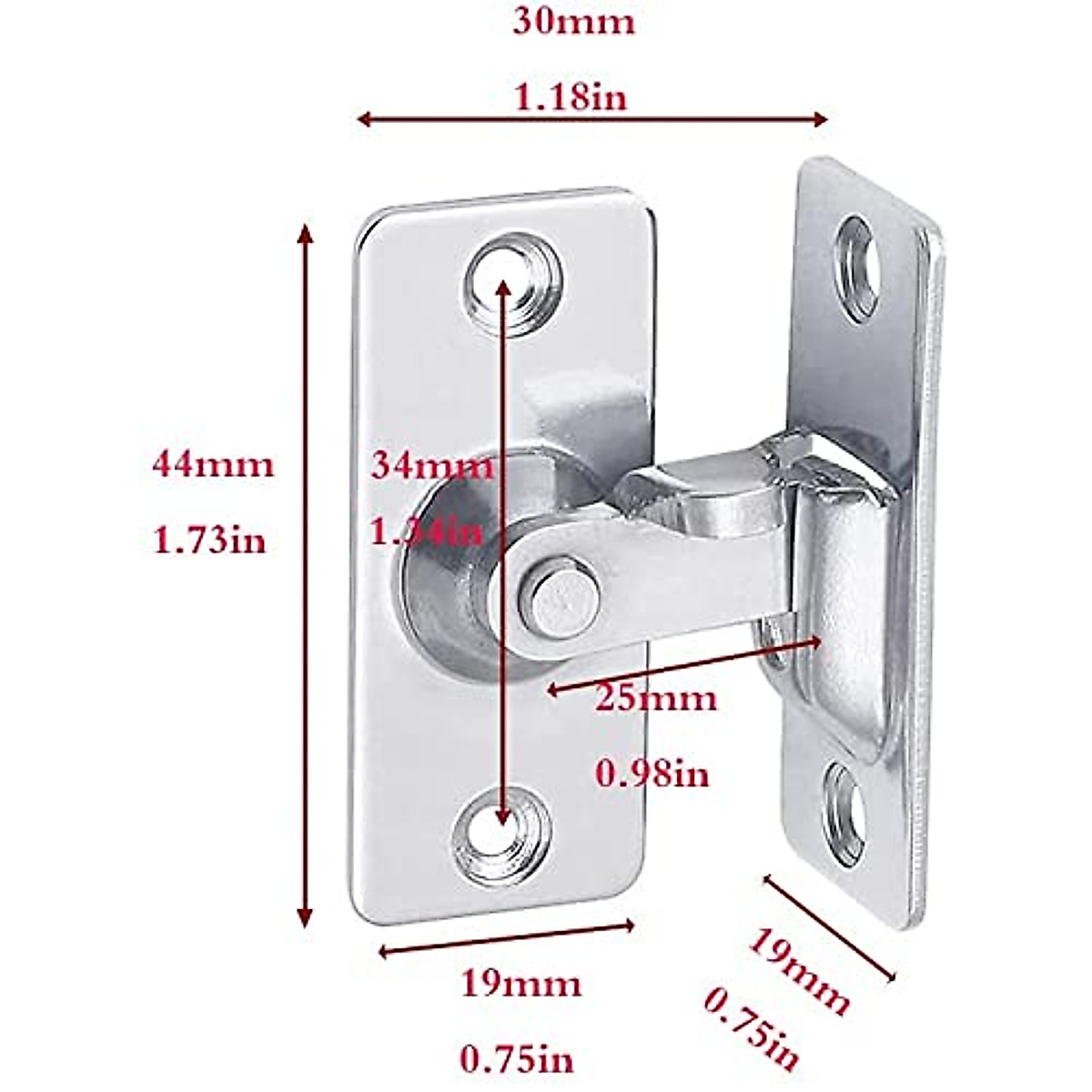 Small 90 degree right angle door lock latch latch bolt lock cam lock door and window push-pull lock rod bolt barn push-pull door lock