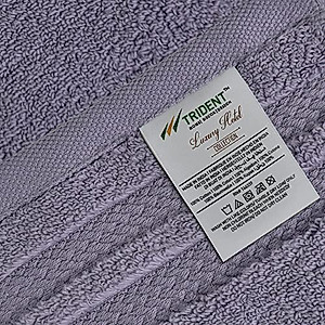 TRIDENT NectorSoft, Extra Large, 100% Cotton, Zero Twist, Towels, Super Soft, Extra Absorbent (Purple Ash, Bath Sheet (2-Piece))