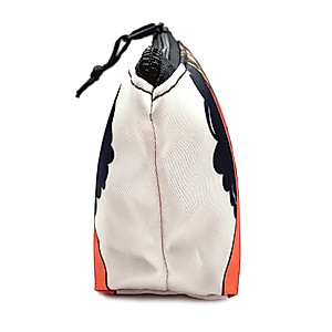 BDAWQUG 2 Pieces Makeup Bag Accessories Pouch Black Queen Afro Melanin Art Travel Toiletry Bag Reusable Cosmetic Organizer for Women Afro Gifts