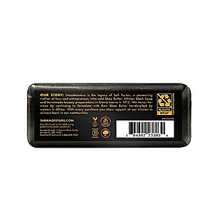 SheaMoisture Bar Soap African Black Soap for Troubled Skin Cleanser with Shea Butter 8 oz