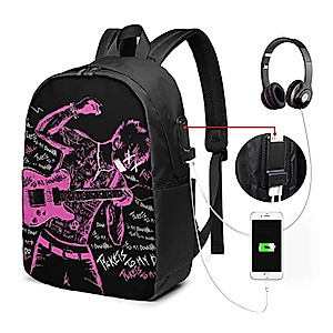 MGK Laptop Backpack for College School Computer Bag 17 Inch Slim Durable Laptops Travel Backpacks with USB Charging Port