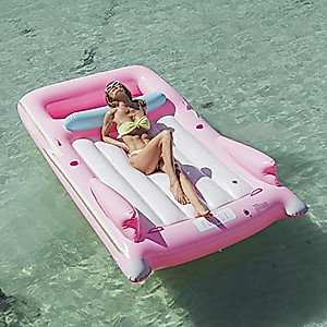 Barbie The Movie & FUNBOY Speed Boat Inflatable Pool Float Medium & Giant Inflatable Luxury Pink Retro Convertible Classic Sports Car Pool