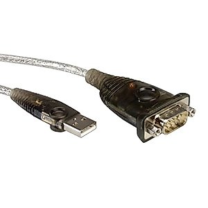 ATEN UC232A USB to Serial Converter USB-A to RS-232 Adapter (35cm) USB to PDA/Serial (DB9) Port Converter for Laptop PC Modem Printer Network Switch Scanner PLC Controller POS for Windows Mac Linux