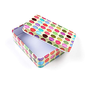 5 Pack Metal Tins Box Containers 3.54 x 2.56 x 1.1 inch, Mini Portable Small Tins with Lids, Rectangular Case Empty Box for Candies, Pills, Earring,Jewelry Craft, Multi-Purpose Home Kitchen Office