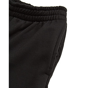 Real Love Girls' Jogger Set - 2 Piece Basic Fleece Solid Full Zip Hoodie and Sweatpants (Size: 7-16), Size 10-12, Black