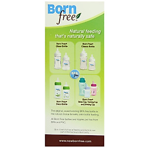 Born Free, Bottle Glass Wide Neck 5 Ounce