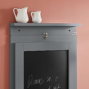 Haotian Murphy Desk Wall-Mounted Table Folding Kitchen & Dining Table, Gray FWT20-HG