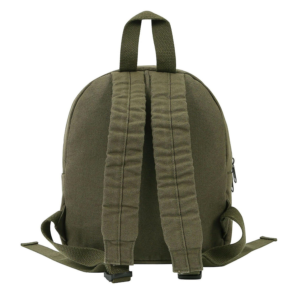 Phaoullzon Girls Mini Backpack Purse for Women Kids Canvas Small Casual Daypack Tiny Cute Travel Bag,Olive green