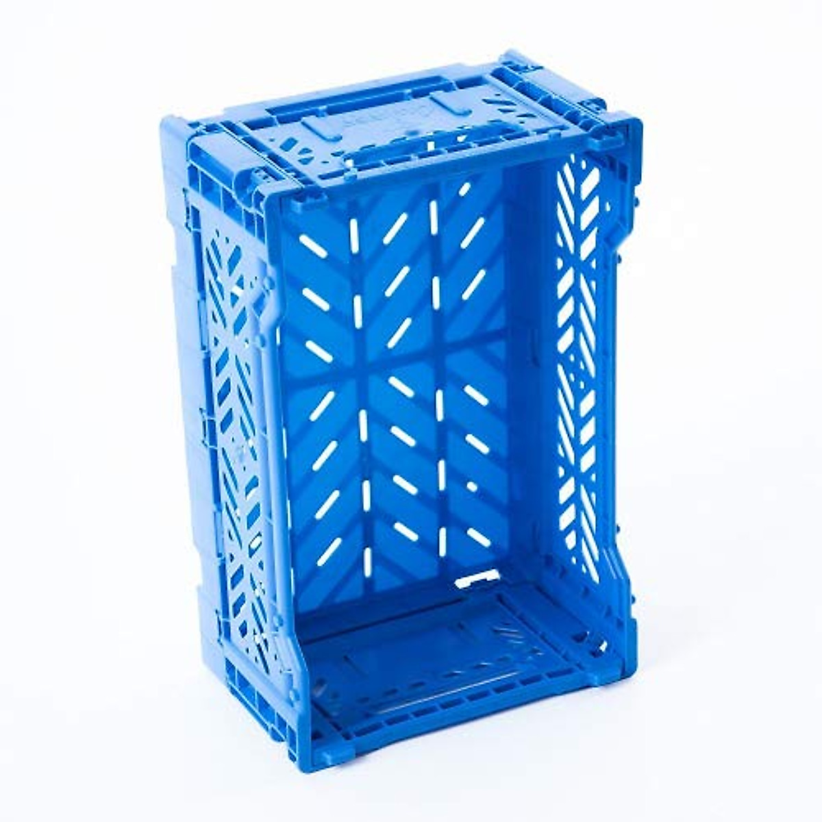 AYKASA Collapsible Storage Bin Container Basket Tote, Folding Basket Crate Container : Storage, Kitchen, Houseware Utility Basket Tote Crate - Mini-Box (Blue)