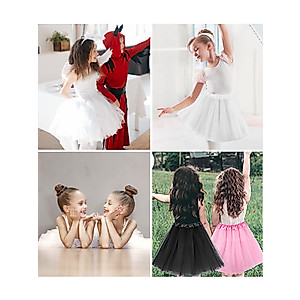 Century Star Girls Sparkle Tutu Skirt Tulle Ballet Skirts 3 Layers Princess Tutu for Toddler Kids Baby Party Dress Birthday Halloween 2-8T Cute Green