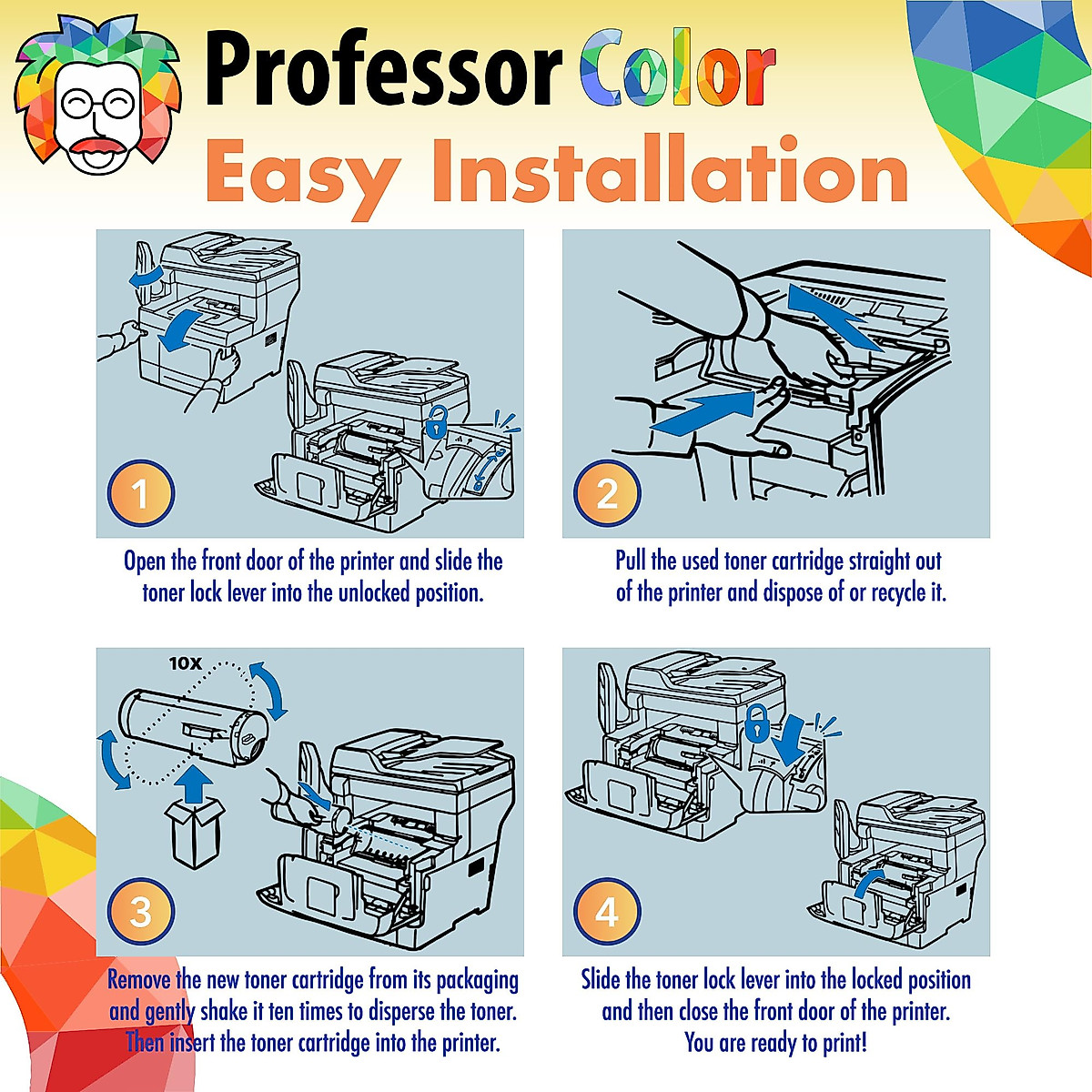Professor Color Re-Coded OEM Toner Cartridge Replacement for Xerox VersaLink B400/B405 | 106R03584 - Extra High Capacity Black (24,600 Pages)