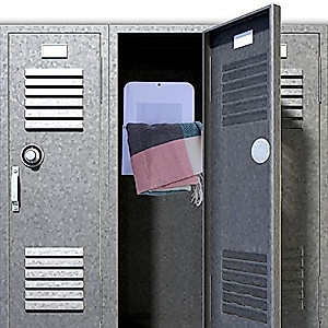 Antner 2 Pack Magnetic File Holder Letter Size Magnetic Wall File Organizer Office Supplies Mail Planners Case, White