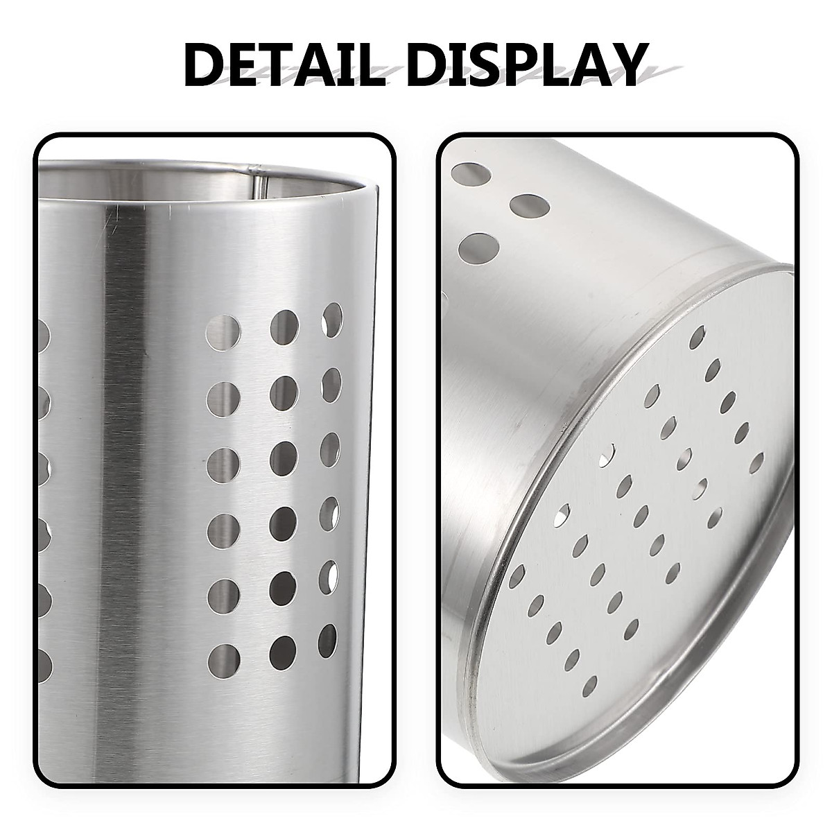 2pcs Stainless Steel Chopstick Holder Kitchen Utensils Organizer Utensil Drying Basket Flatware Drainer Basket Sink Drying Rack Stainless Steel Holder Chopsticks Cage Storage