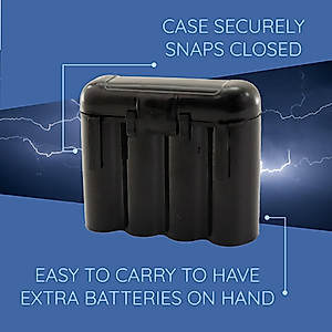 Powertron 10 Pack AA/AAA / CR123A Black Battery Holder Storage Cases