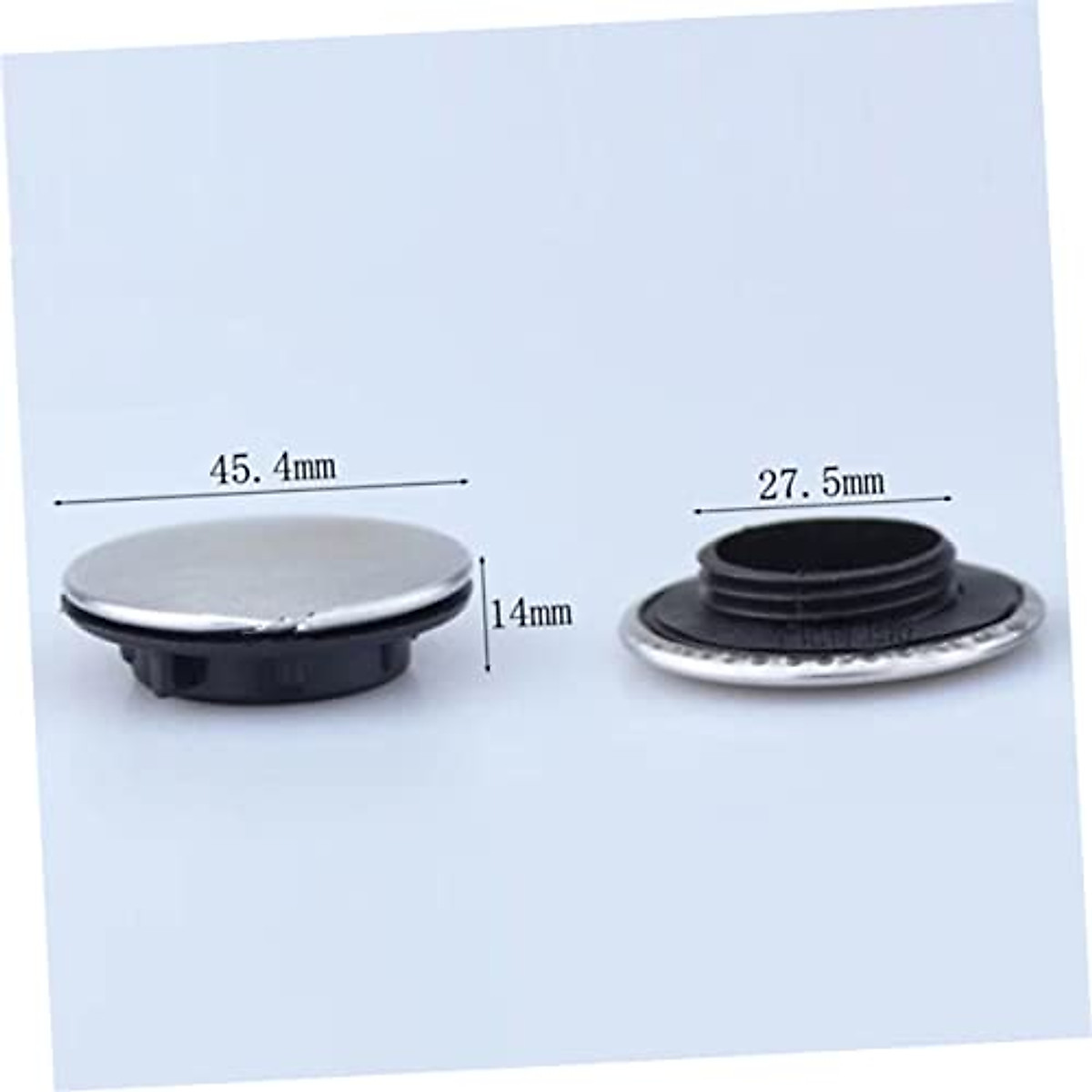 HEMOTON 6 Pcs Tub Stopper Cover Plate Sink Tap Hole Sink Overflow Stopper Plate Stopper Cover Sink Kitchen Drains Strainers Sink Tap Round Bathtub