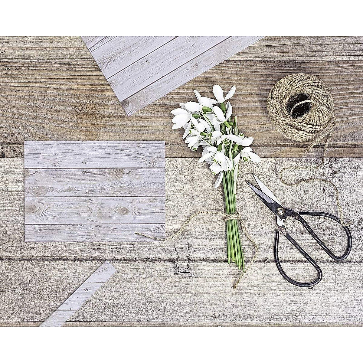 48 Sheets Rustic Wood Grain Stationery, Letter Writing Paper for Scrapbooking, Invitations, Crafts (8.5 x 11 In)