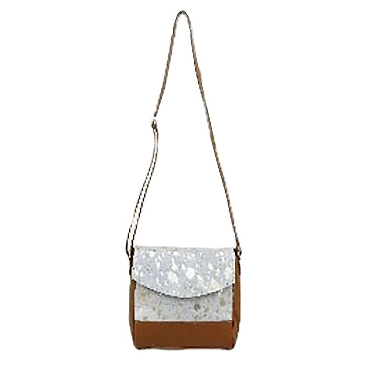 Tote Bag For Women Cowhide Leather Handbag Purse Bag Shoulder Bag Real Cowhide Tricolor Black Brown And White Leather Hair On Bag For Women By Shikhaart