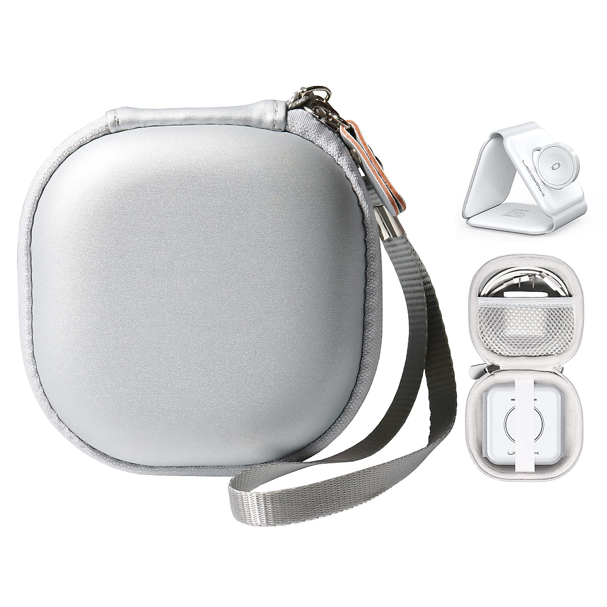 Alltravel Wireless Travel Charger Case for 3 in 1 Charging Station Compatible with UCOMX Nano Hicober, Iseyyox, IMPUVERS, RTOPS, Ankilo (White)