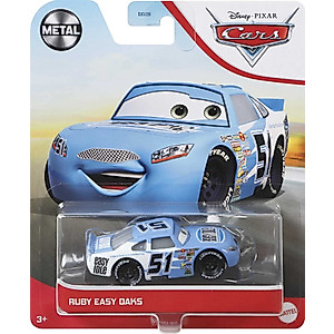 Disney Car Toys Ruby Easy Oaks, Miniature, Collectible Racecar Automobile Toys Based on Cars Movies, for Kids Age 3 and Older