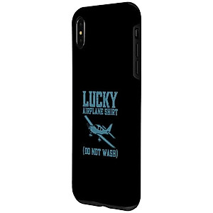 iPhone XS Max Airplane Pilot Aviation Lucky Airplane Shirt Do Not Wash Case