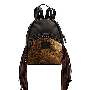 Ariat Women's Scarlett Calf Hair Fringe Backpack Brown One Size
