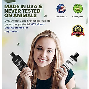 VANIDOX Carbonic Acid Shampoo and Conditioner for Men and Women, Deep Moisturizing Conditioner Thickens, Softens, & Smooths Set for Hair Growth and Repair, Made in USA - 16 Fl Oz Each