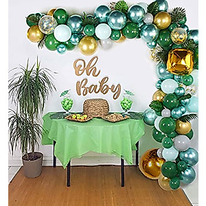 Wood Gold Baby Sign Baby Shower Banner for 1st Birthday Backdrop, Baby Party Sign Wooden Cutout Nursery Decor, Baby Party Banner Event Decorations for Gender Reveal Backdrop ,Baby Announcements