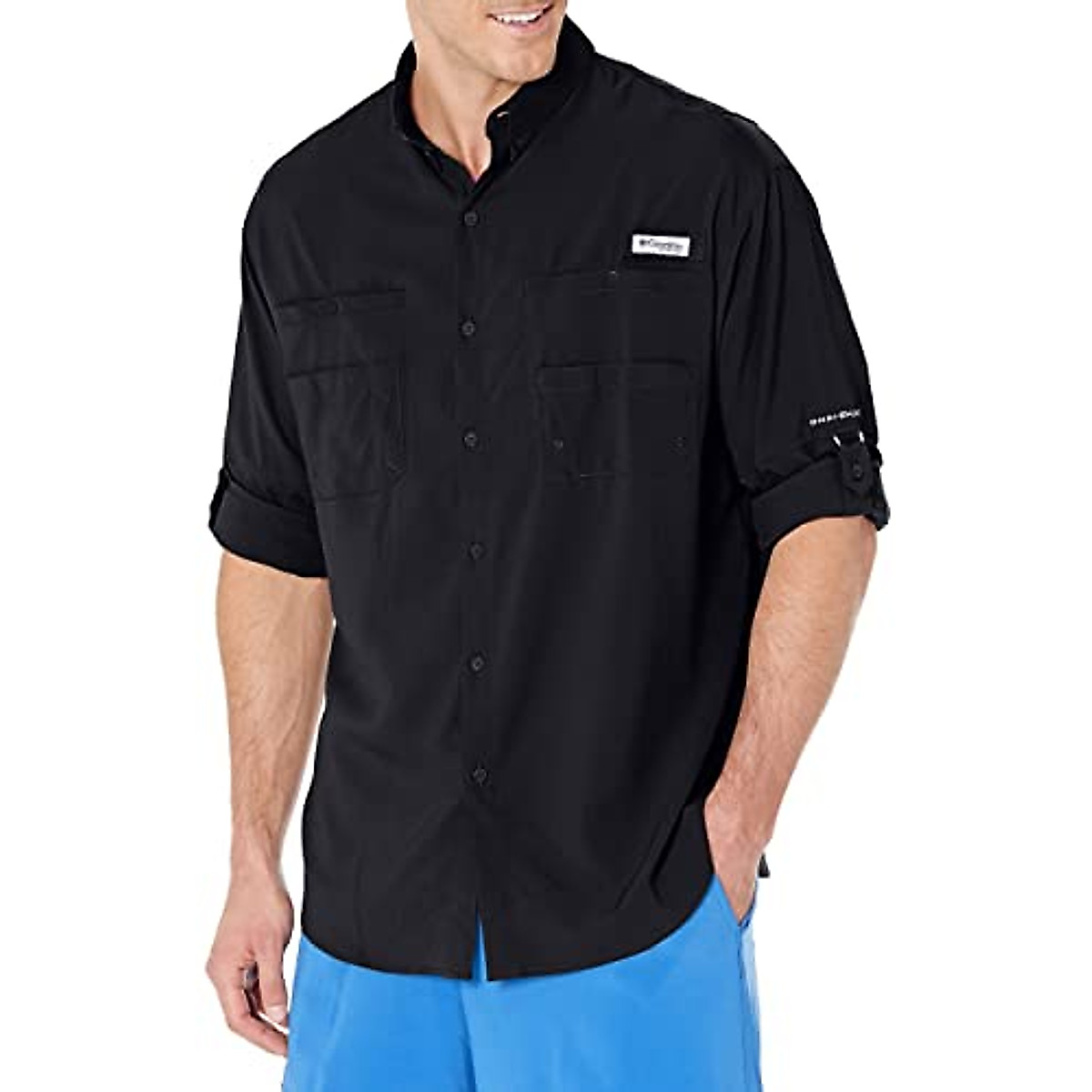 Columbia Sportswear Long Sleeve Tamiami II Shirt BLACK Lg