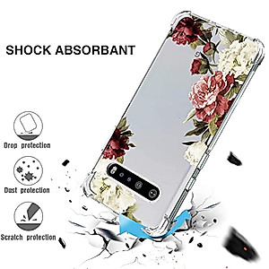 Zoeirc Case for LG V60 ThinQ 5G Case/LG V60/LM-V600 Clear Case for Girls Women, Soft TPU Shockproof Protective Transparent Case Cover for LG V60 (Blossom Flower)