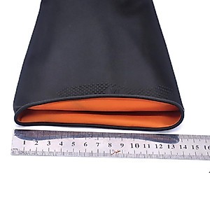 UUYYEO 2 Pairs Rubber Kitchen Dishwashing Gloves Reusable Household Cleaning Gloves Waterproof Dish Washing Gloves L