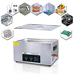 ONEZILI Ultrasonic Cleaner 20L, 40KHz Professional 480W Lab Ultrasonic Cleaner with Heater Timer for Parts Carburetor Dental Instrument Circuit Board Fuel Injector Brass Motor Repair Tools