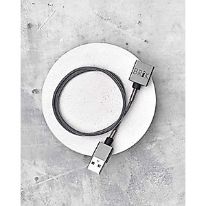 Magnetic USB Charging Cable - Fast Charger - Braided Cord with Reinforced Springs (1 Pack), Laptop