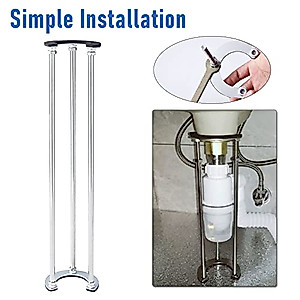 Ganggend Undermount Sink Brackets, Stainless Steel Kitchen Sink Height Adjustable Legs(18.9"-23.6"), Sink Repair Kit Easy Installation, Kitchen Sinks Undermount for Kitchen, Bathroom