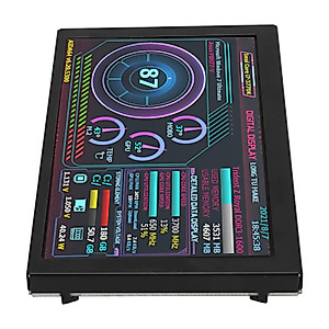 5in Computer Temp Monitor, AIDA64 PC CPU RAM Data Monitor for Raspberry Pi Linux Windows, PC Temperature Display for PC ARGB Computer Case Secondary Screen, IPS USB Mini Screen
