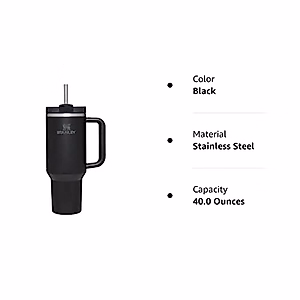 Stanley Quencher H2.0 FlowState Tumbler 40oz (Black)
