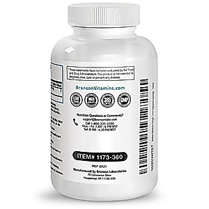 Bronson Melatonin 12mg Fast Dissolve Nighttime Sleep Aid Support & Relaxation Support, 360 Peppermint Vegetarian Lozenges