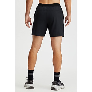 Fabletics Men's The Fundamental Short, Workout, Running, Training, Gym, Yoga, Ultra Lightweight, Athletic, 9" Inseam, M, Black