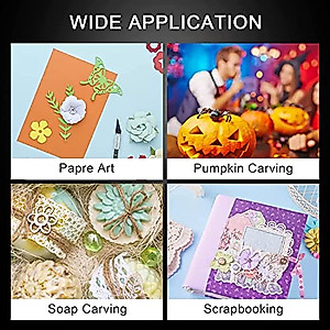 Jetmore 160 Pack Hobby Blades, #11 Hobby Knife Replacement Blades, Precision Replacement Craft Exacto Knife Blades Hobby Knife Blades Refills for Art, Craft, Scrapbooking, Cutting, Carving