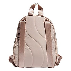 adidas Linear Mini Backpack Small Travel Bag, Wonder Taupe Beige/Rose Gold, One Size