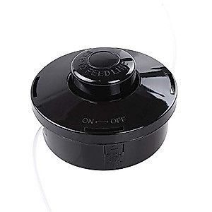 BGTOOL Universal fit Trimmer Head Bump Feed Weed Eater for Brush Cutter Grass Trimmer Petrol Straight Shaft Strimmer M10 x 1.25 LH (Black)