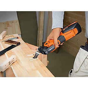 Fein Multimaster Tool AMM 700 Max Top Oscillating Kit - 18V Battery-Powered Cordless Multi Tool for Interior Work and Renovation - Includes 60 Accessories with Case - 71293461090
