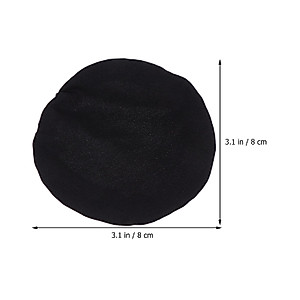 1 PC Sax Horn Hat Saxophone Cover Saxophone Muffler Cover Alto Sax Practice Mute Music Instrument Cover Saxophone Horn Hat Cover for Saxophone Black Fleece Trumpet Cap