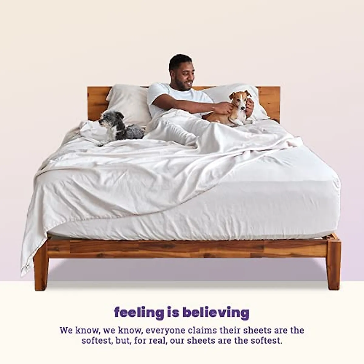 Sheets & Giggles 100% Eucalyptus Lyocell Sheet Set - All-Season, Responsibly Made, Naturally Cooling, Super Soft, Moisture-WicQueen, Temperature Balancing, Vegan – Queen, Pearl