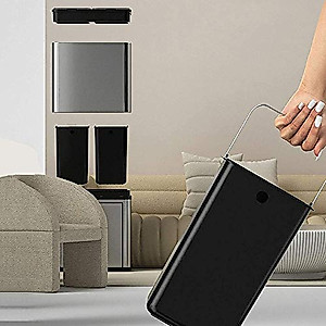 Rails Triple Stainless Steel Household Waste Bins 44L,12L+12L+20L,Indoor Bin Kitchen Soft Closure,Airtight